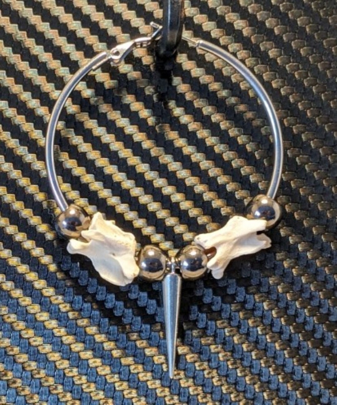 Bone Earrings , Goth, Punk, Hoop Earrings, Natural Jewelry, Bone ...