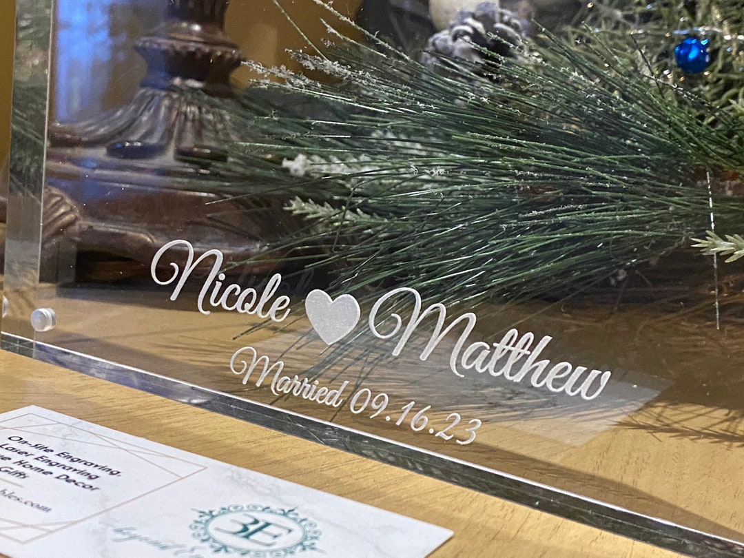 Personalized Picture Frame 5x7 Inches Acrylic Magnetic Desktop - Etsy