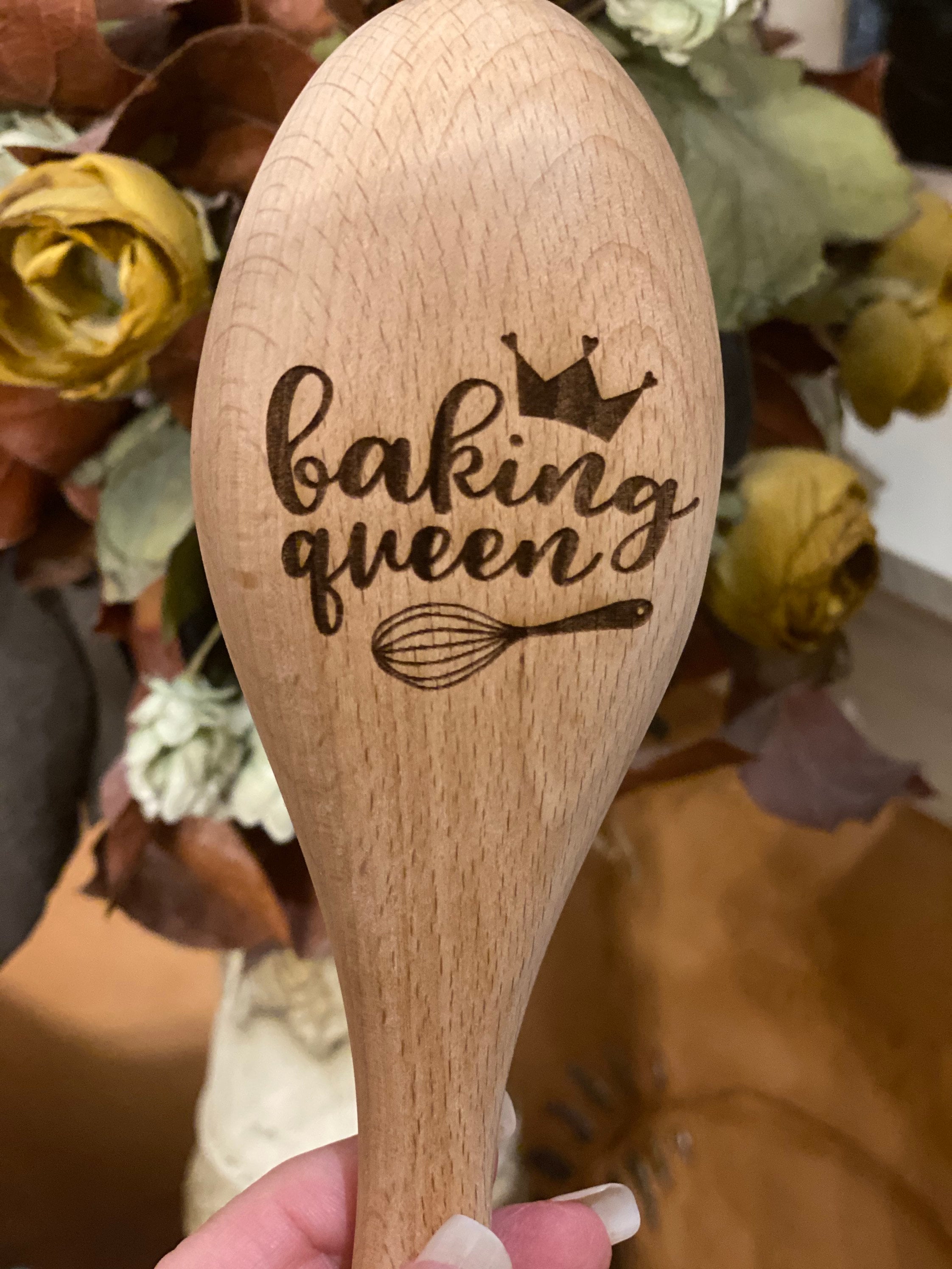 Custom Engraved Wooden Spoon: Personalized Baking Gift - Etsy