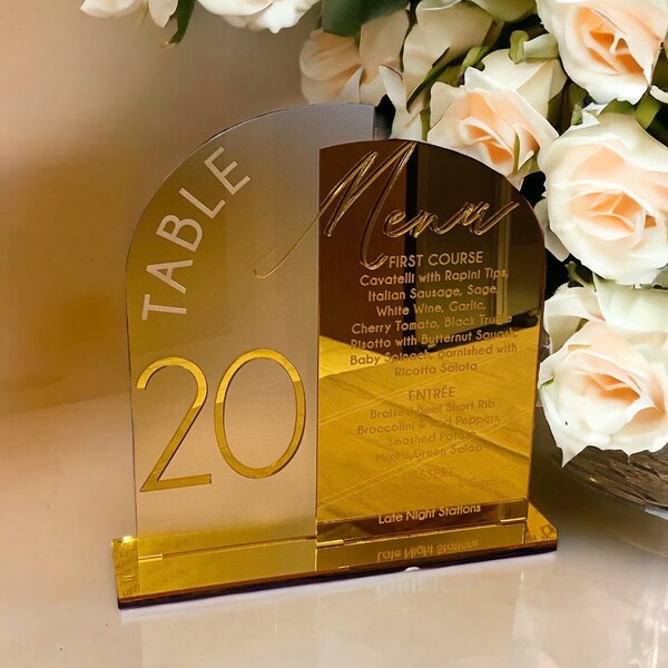 Menu Table Number - Etsy