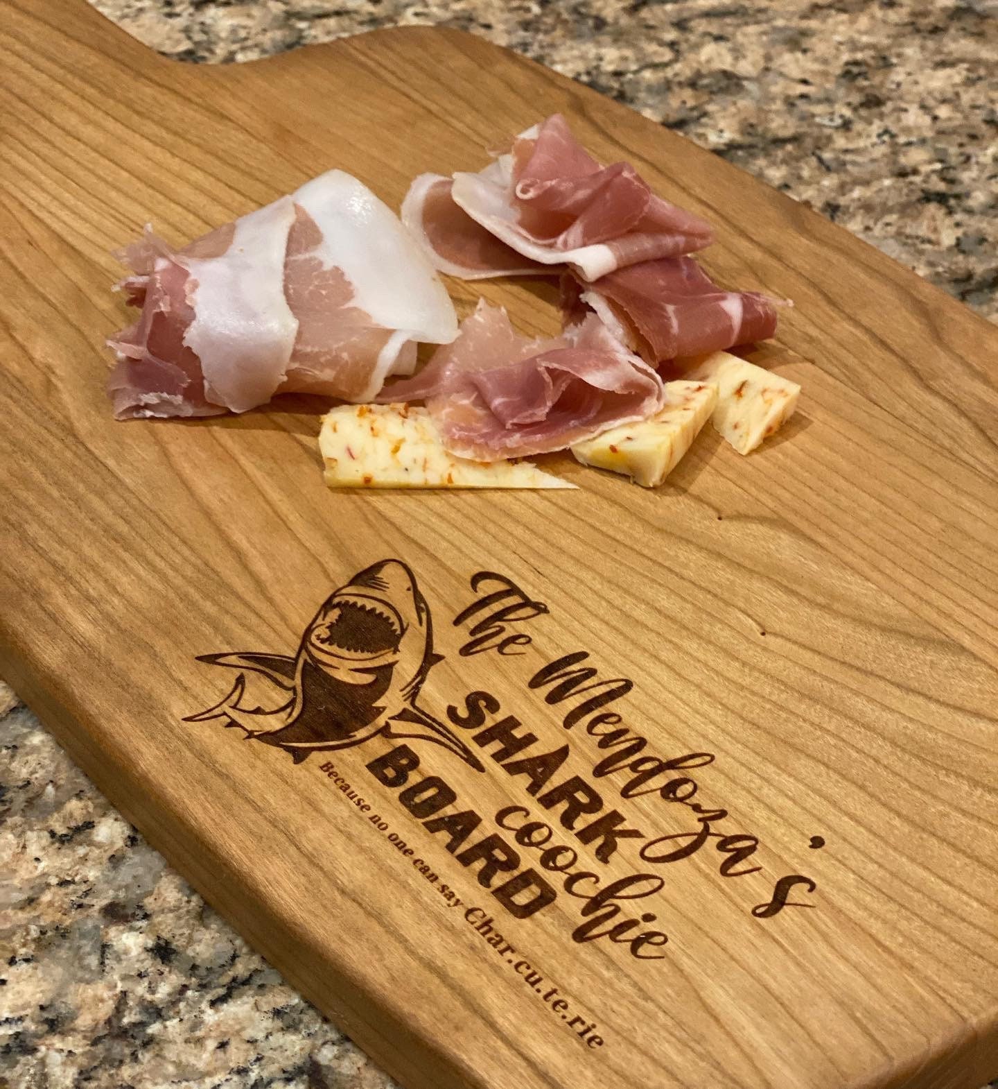 Shark Coochie Board, Personalized Engraved Cutting Board - Housewarming ...