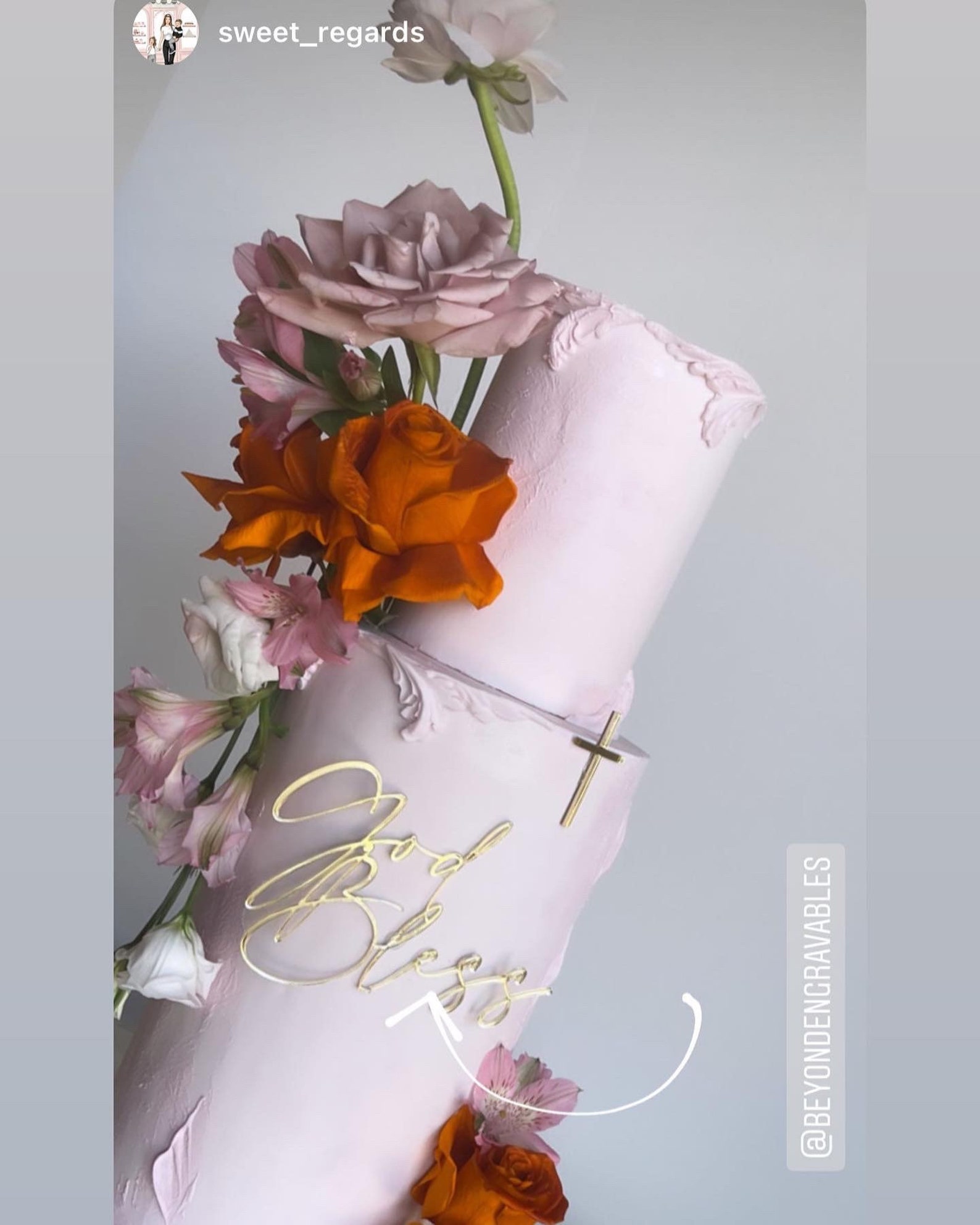 God Bless Signature Font Cake Topper - Etsy