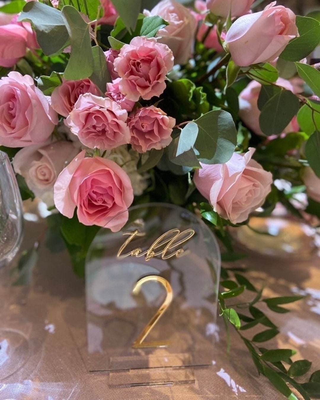 3D Table Numbers - Wedding Table Numbers - Frosted Acrylic Table ...