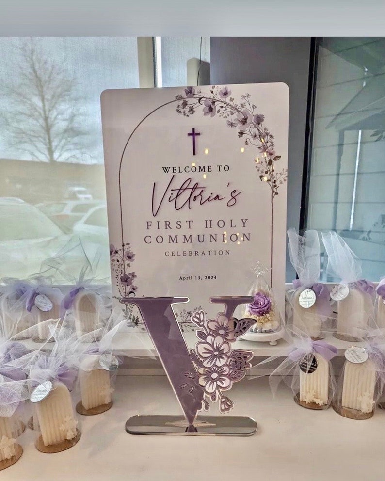 Custom UV Printed Welcome Sign/first Holy Communion - Etsy