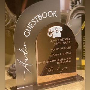 Audio Guestbook Sign - Telephone Guest Book Sign - Audio Guest Book ...