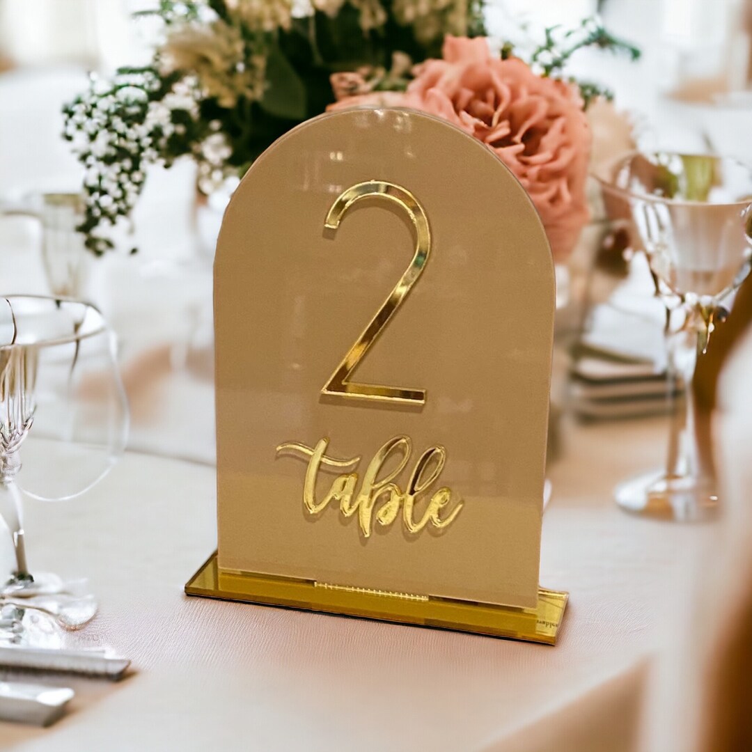 Wedding Table Number Serif, Neutral Table Sign, Table Sign Wedding ...