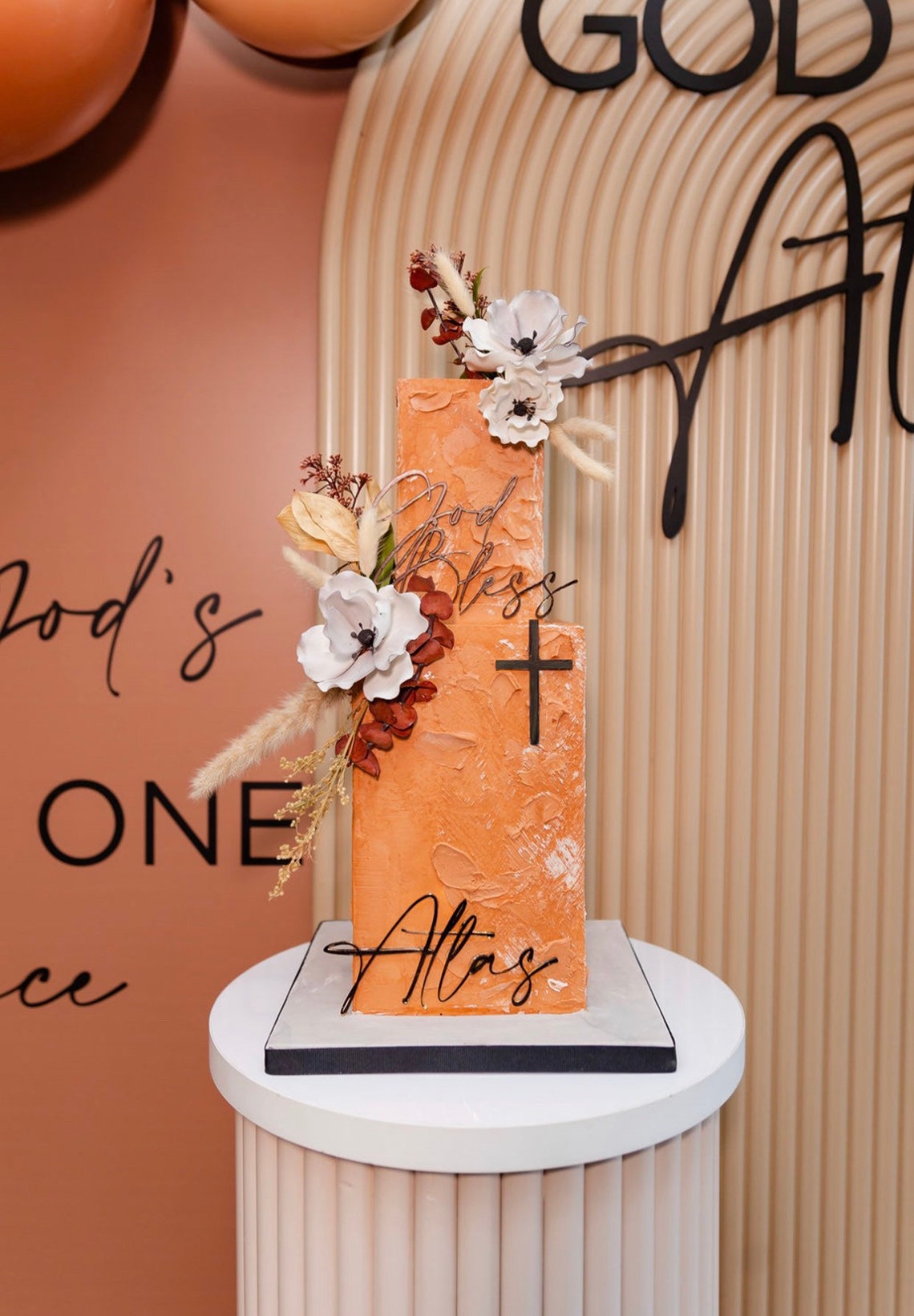 God Bless Signature Font Cake Topper - Etsy
