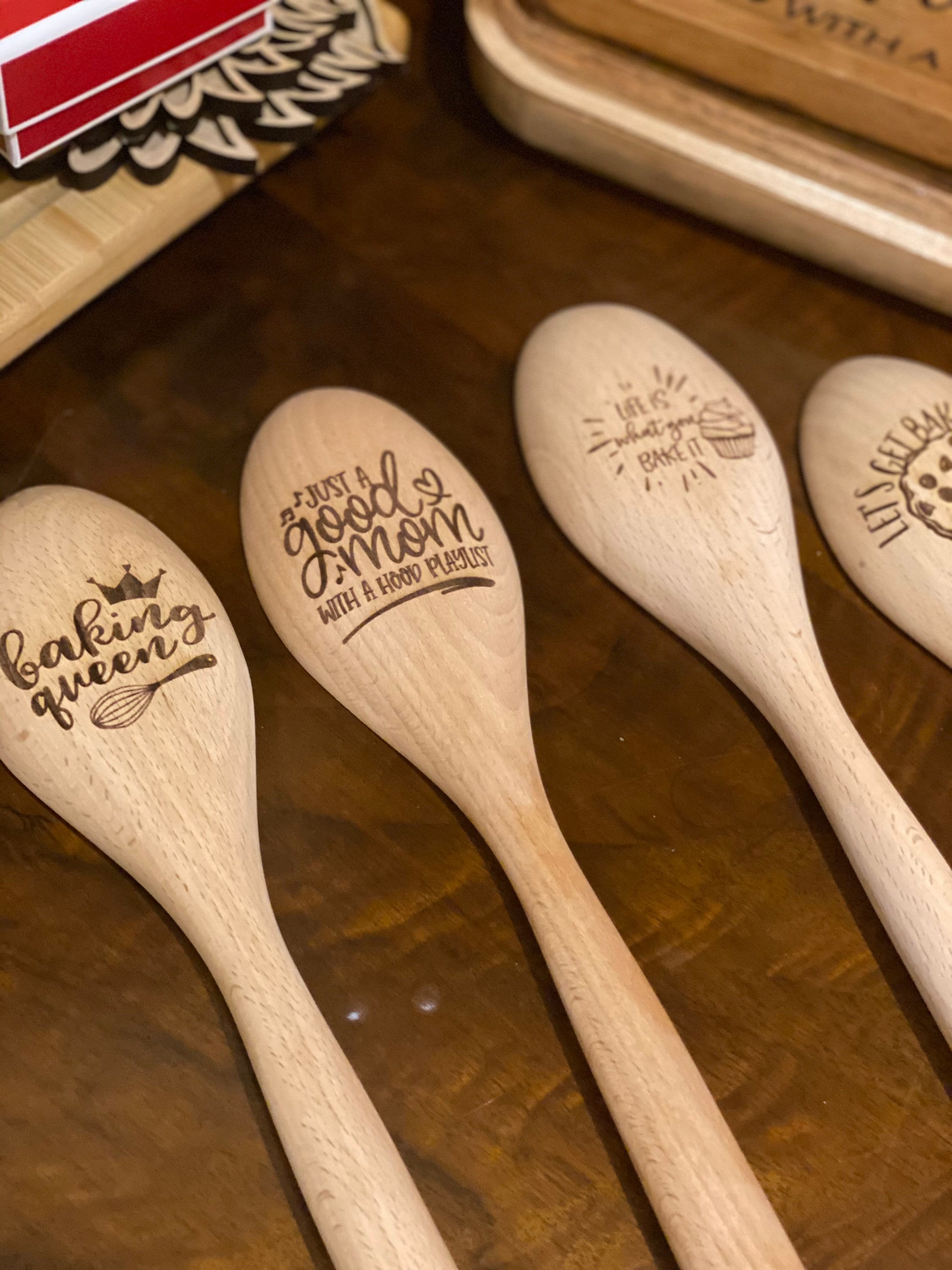 Custom Engraved Wooden Spoon: Personalized Baking Gift - Etsy