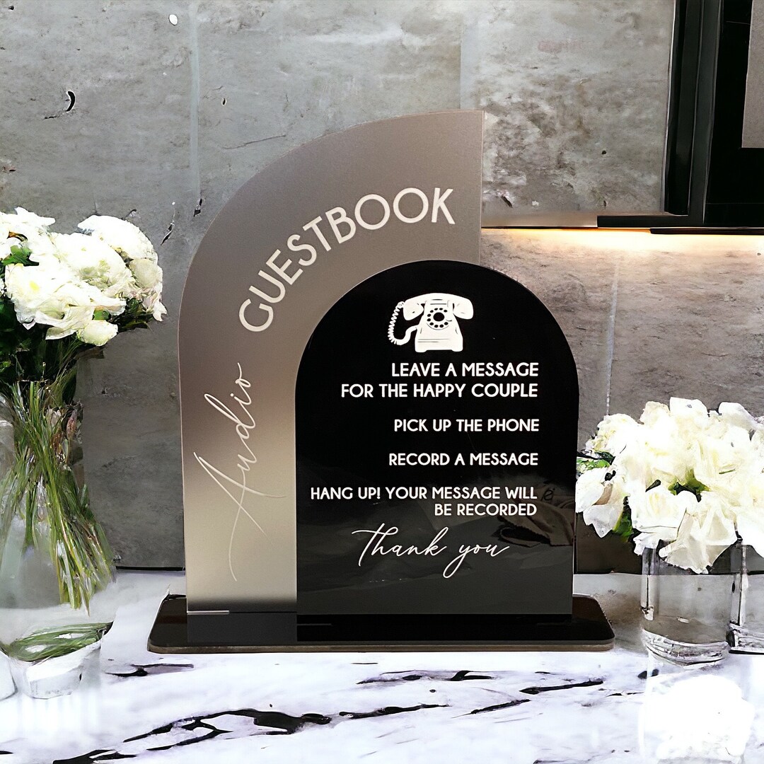 Audio Guestbook Sign Telephone Guest Book Sign Audio Guest Book Phone ...