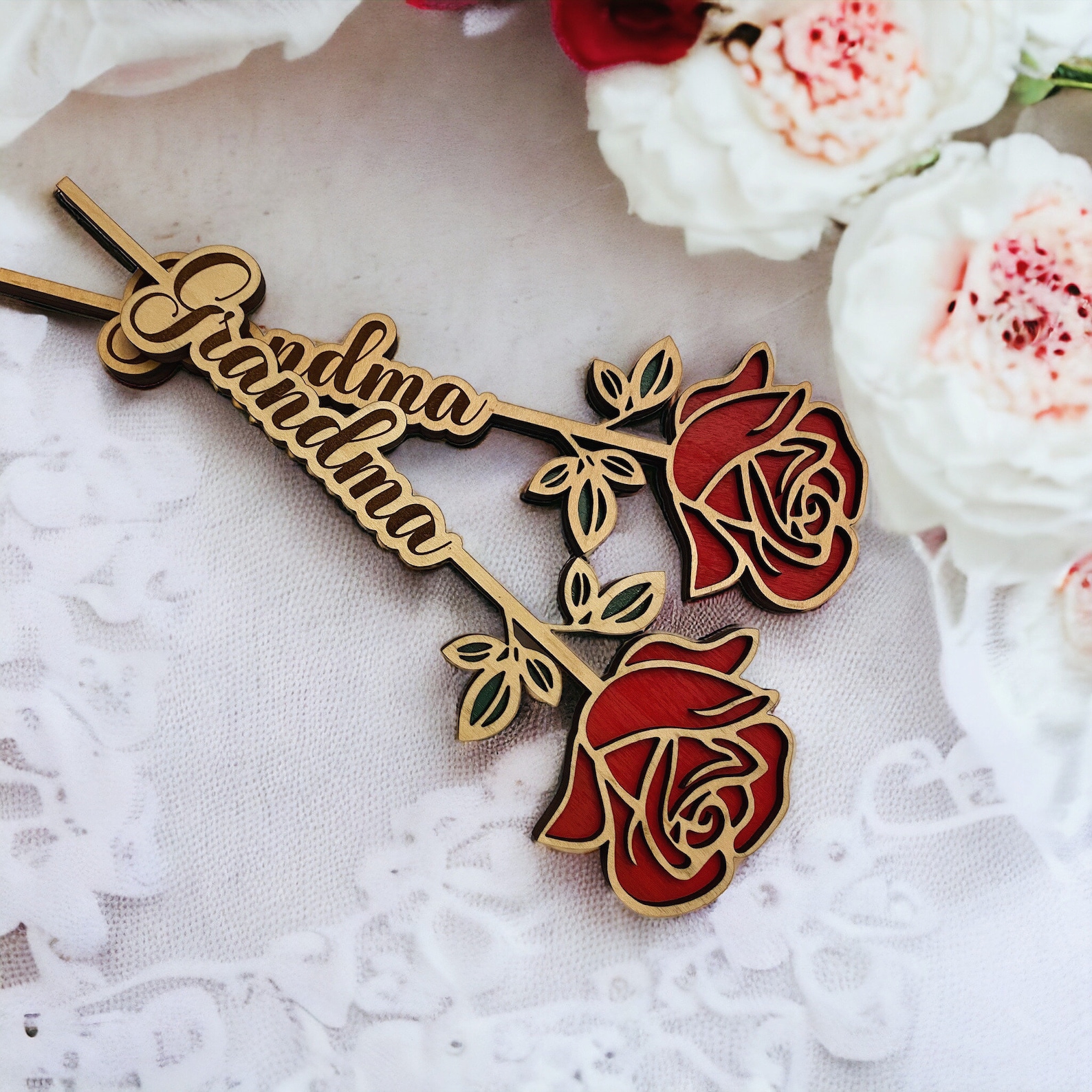 Personalized Wooden Rose Name/weddings/valentine's/gifts/bridal Shower ...