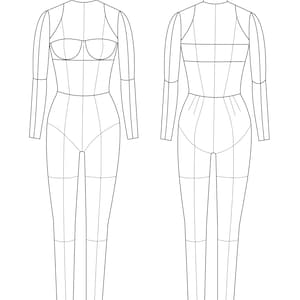 Custom-fit Female DIY Full Body Dress Form Sewing Pattern (PDF) With ...