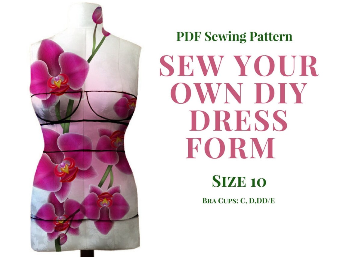 Dress Form Pattern. PDF Sewing Pattern of DIY Dress Form - Etsy