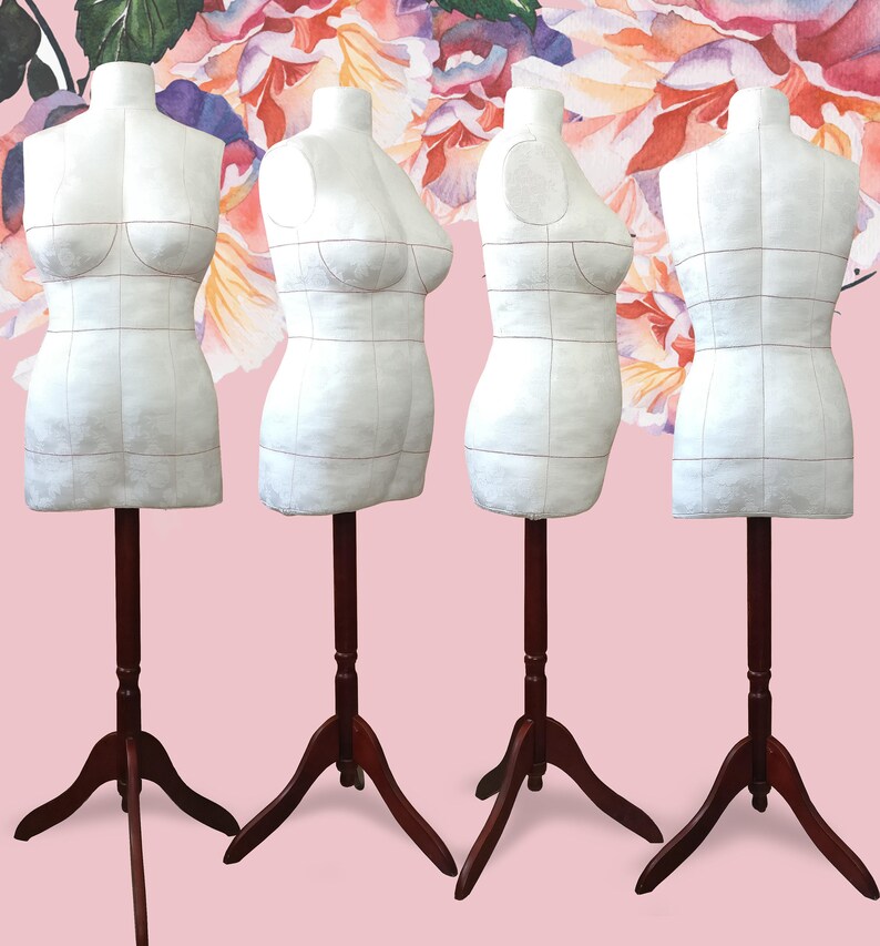 DIY Dress Form Sewing Pattern (PDF) - Mannequin Size 10 (bra Cups C, D ...