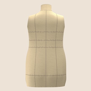Custom Made-to-measure DIY Stuffed Dress Form Mannequin Sewing Pattern ...