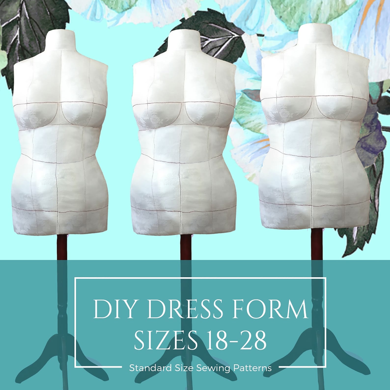 Instant PDF Download DIY Stuffed Dress Form Sewing Pattern in - Etsy