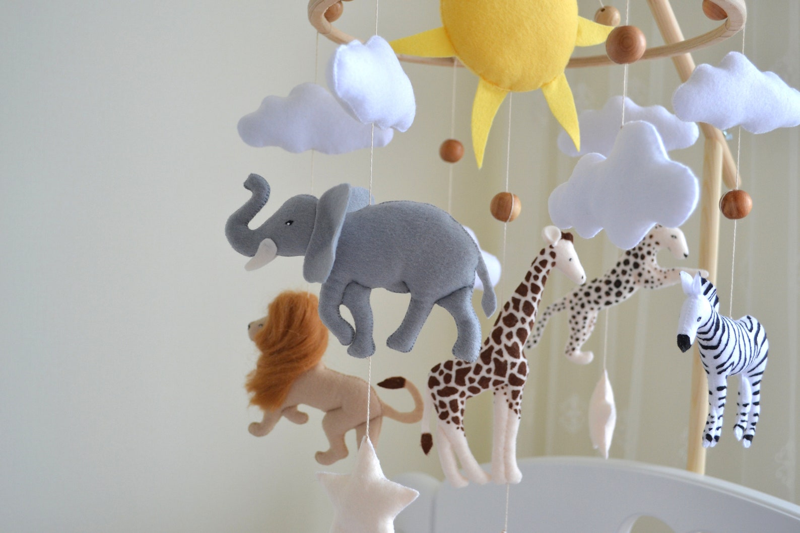 Safari mobile jungle mobile realistic animals mobile | Etsy