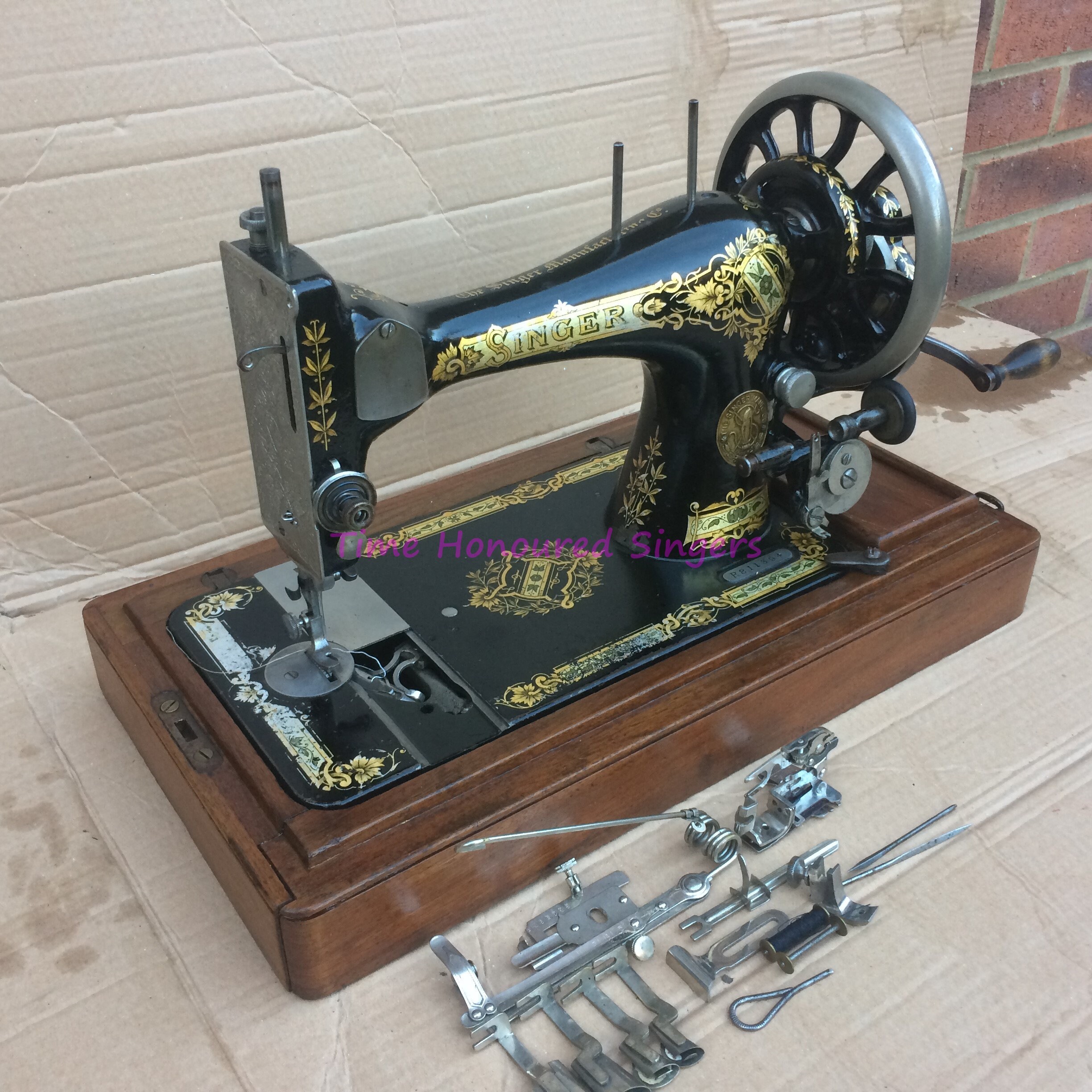 Singer 28 28K Hand Crank Vintage Sewing Machine C1903 - Etsy UK