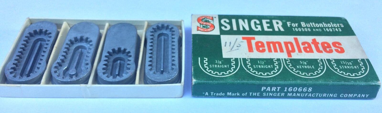 4 X Singer Buttonhole Templates for 160506 & 160743 - Etsy