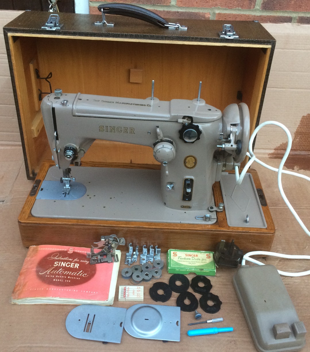 Singer 306 306K Zig Zag Semi Industrial Heavy Duty Sewing - Etsy Singer 306 306K Zig Zag Semi Industrial Heavy Duty Sewing - Etsy
