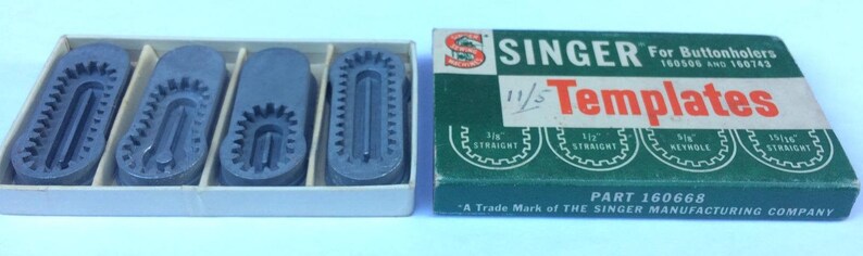 4 X Singer Buttonhole Templates for 160506 & 160743 - Etsy