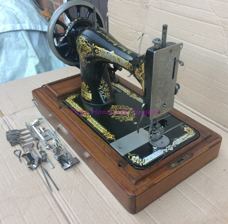 Singer 28 28K Hand Crank Vintage Sewing Machine C1903 - Etsy UK