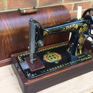 Antique Singer Sewing Machine Lotus - Etsy