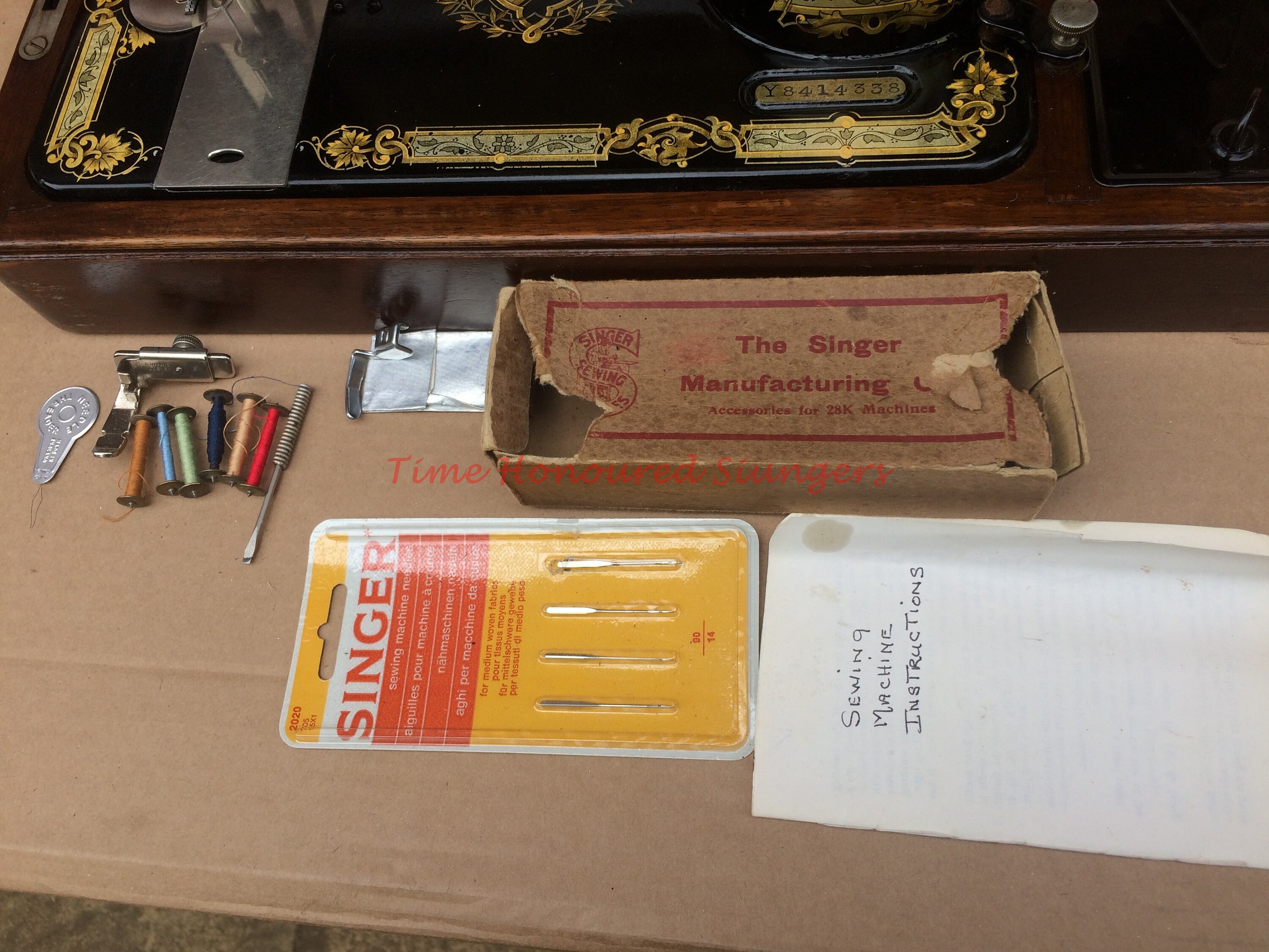 Vintage Black Side Singer 28 28K Hand Crank Sewing Machine - Etsy