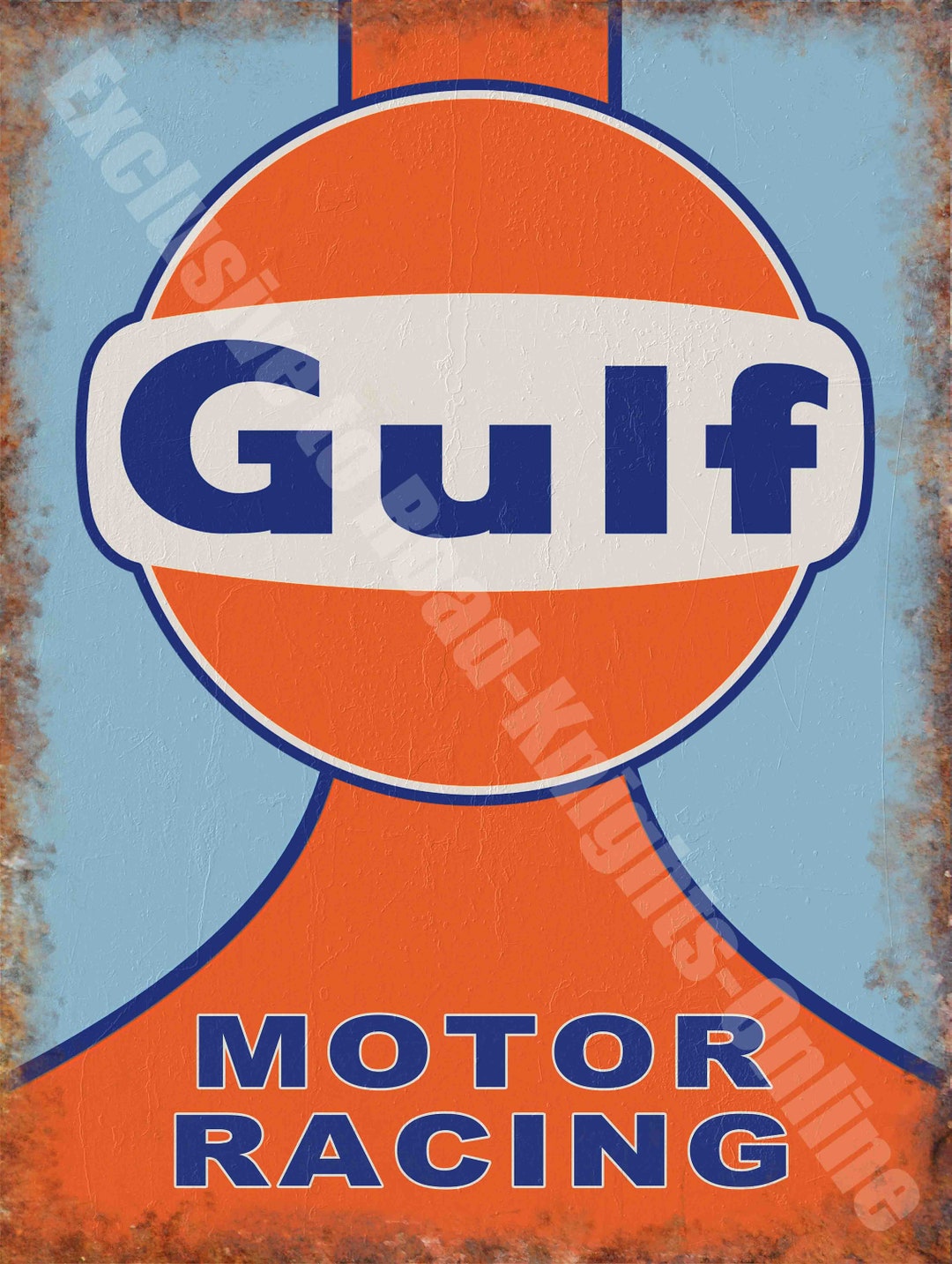 Gulf Motor Racing Team Motorsport Garage Classic Small - Etsy