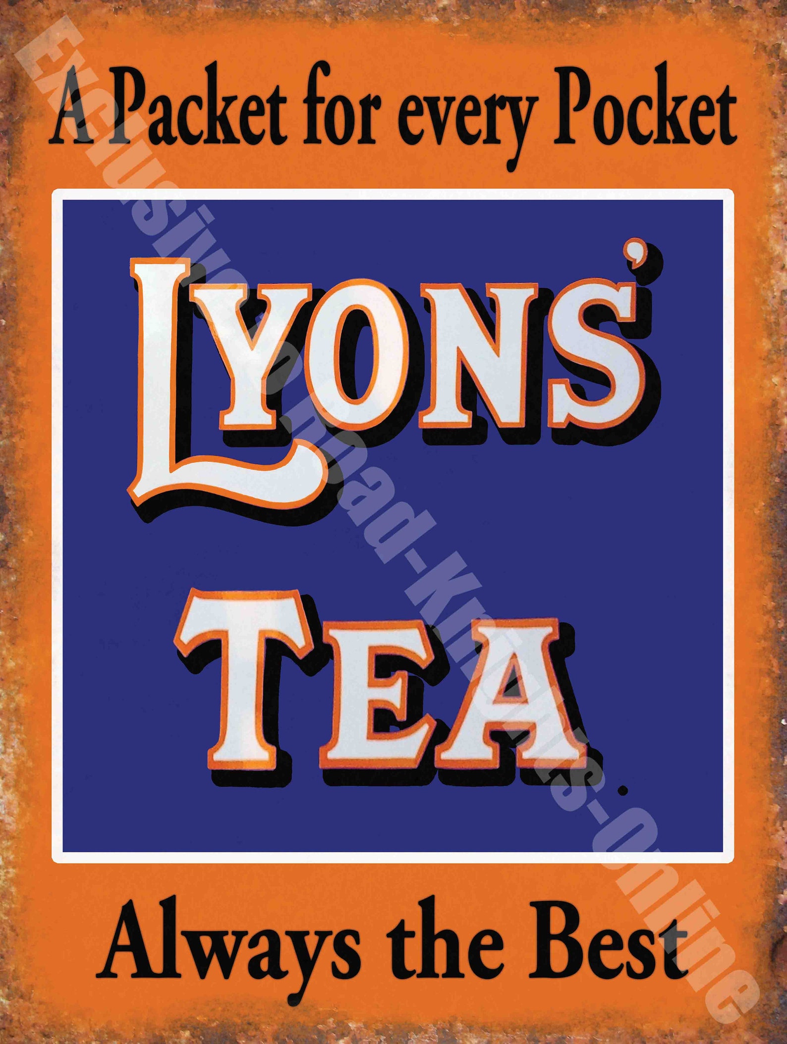 Lyons' Tea Drink Cafe Kitchen Old Vintage Shop Advertising | Etsy