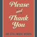 Please and Thank You Manners Food Home Cafe Pub Etiquette - Etsy