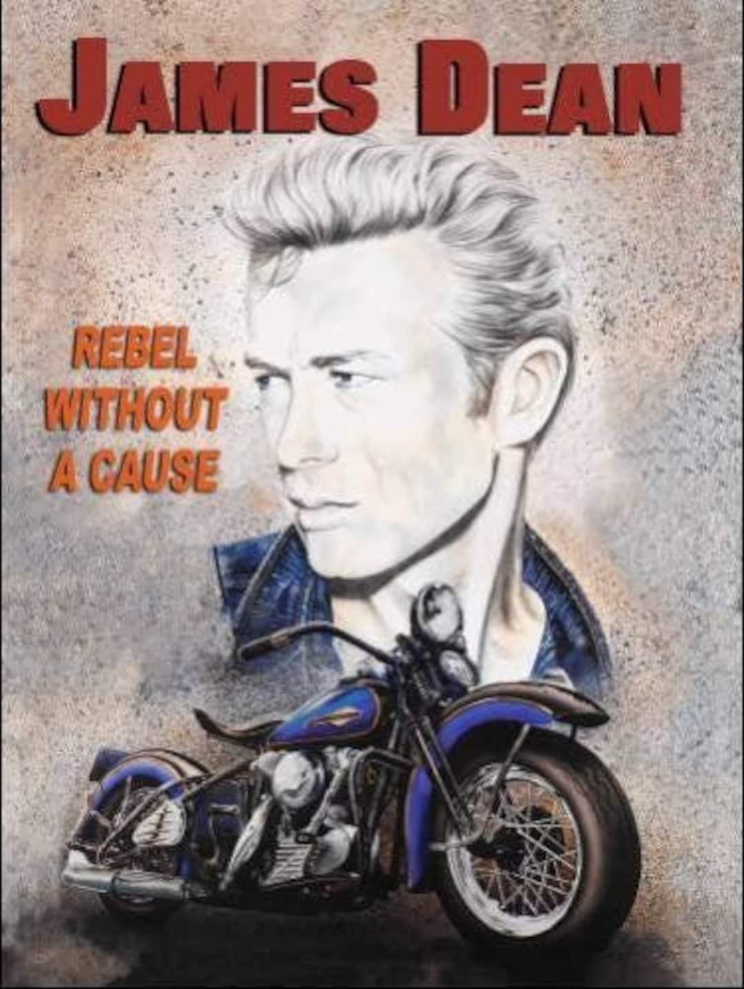 James Dean Motorcycle Poster