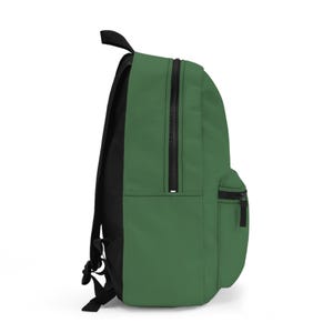 Solid Forest Green Backpack Back to School - Etsy