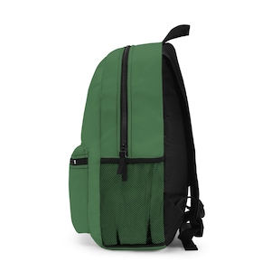 Solid Forest Green Backpack Back to School - Etsy