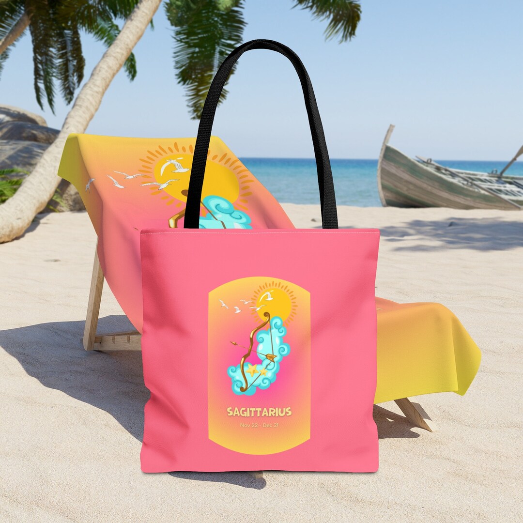 Sagittarius Zodiac Beach Tote, Astrology Archer Carryall - Etsy