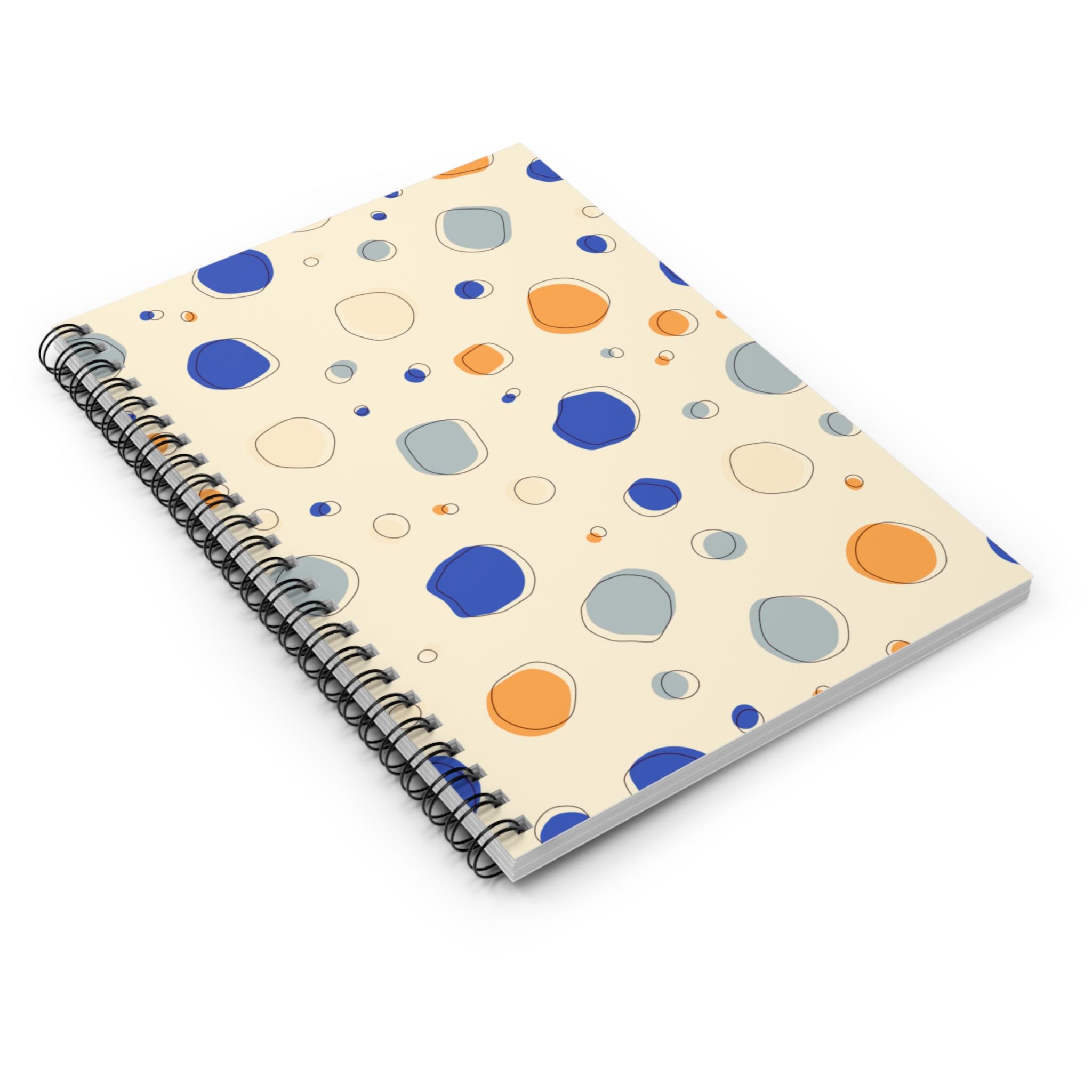 Modern Polka Dot Spiral Notebook - Ruled Line - Etsy
