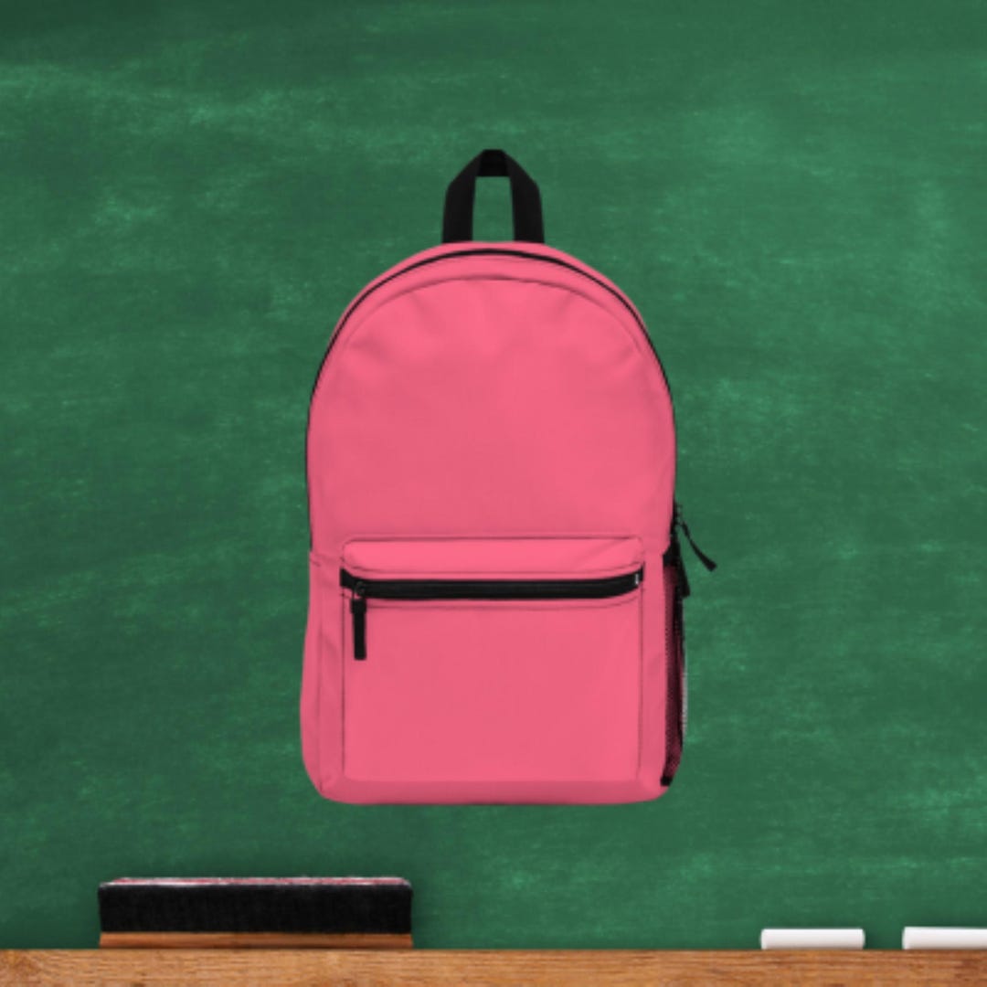 Solid Hot Pink Backpack Back to School - Etsy