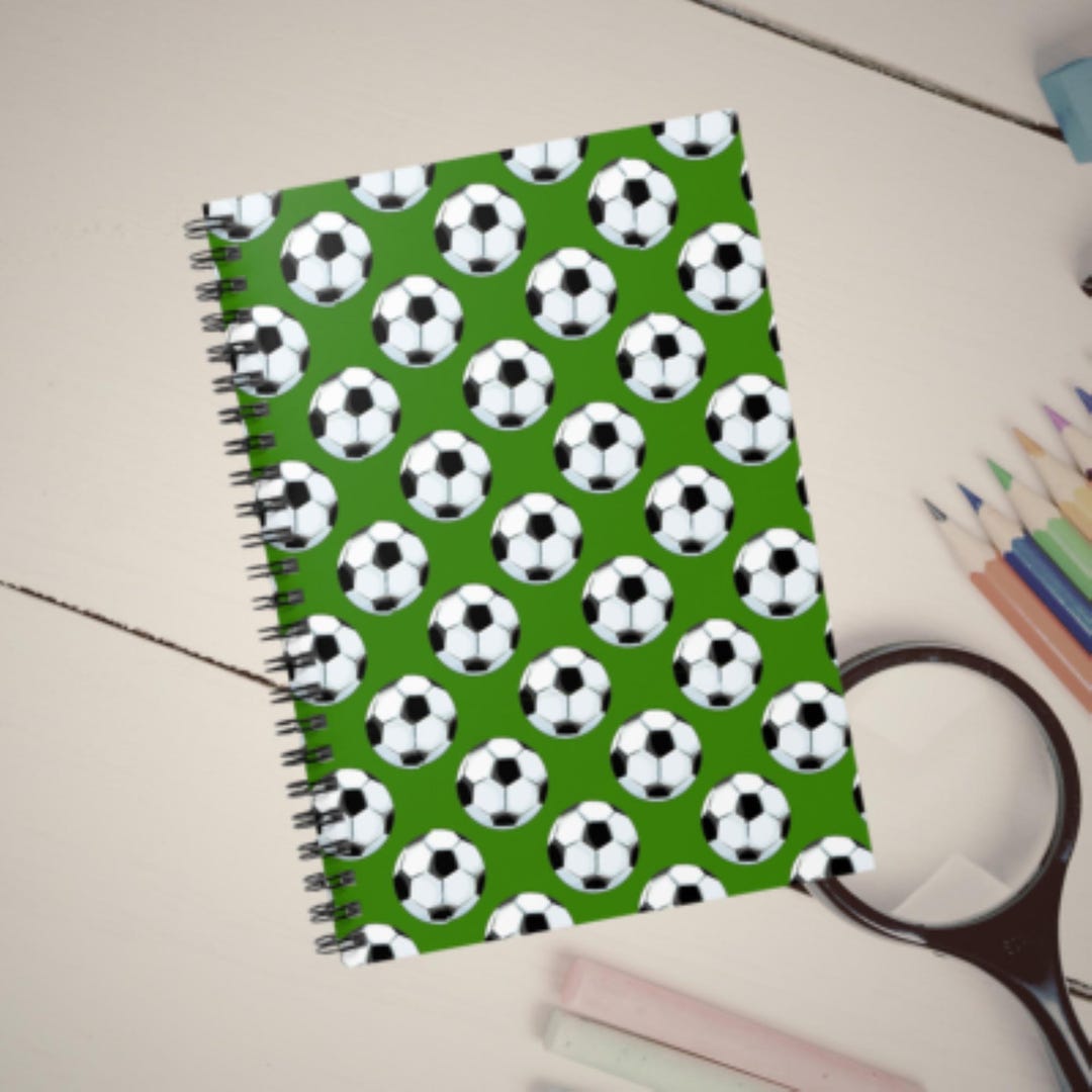 Soccer Sport Themed Spiral Notebook - Ruled Line Dark Green - Etsy