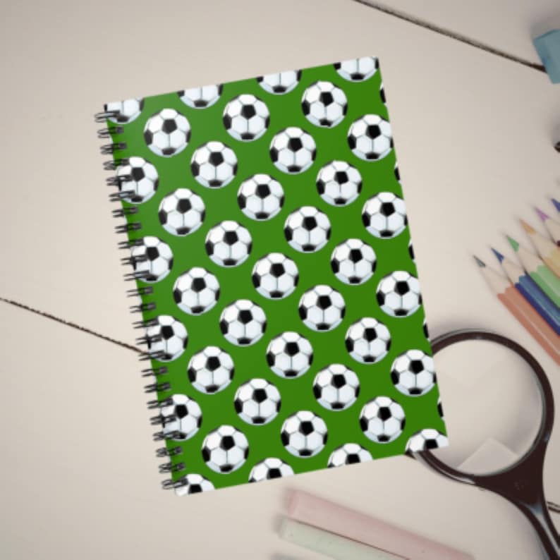 Soccer Sport Themed Spiral Notebook - Ruled Line Dark Green - Etsy