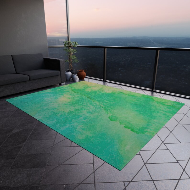 Summer Vibes: Rug Outdoor Decor the Grass is Greener on Vacation Indoor ...