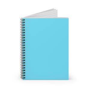 Solid Sky-blue Spiral Notebook - Ruled Line - Etsy
