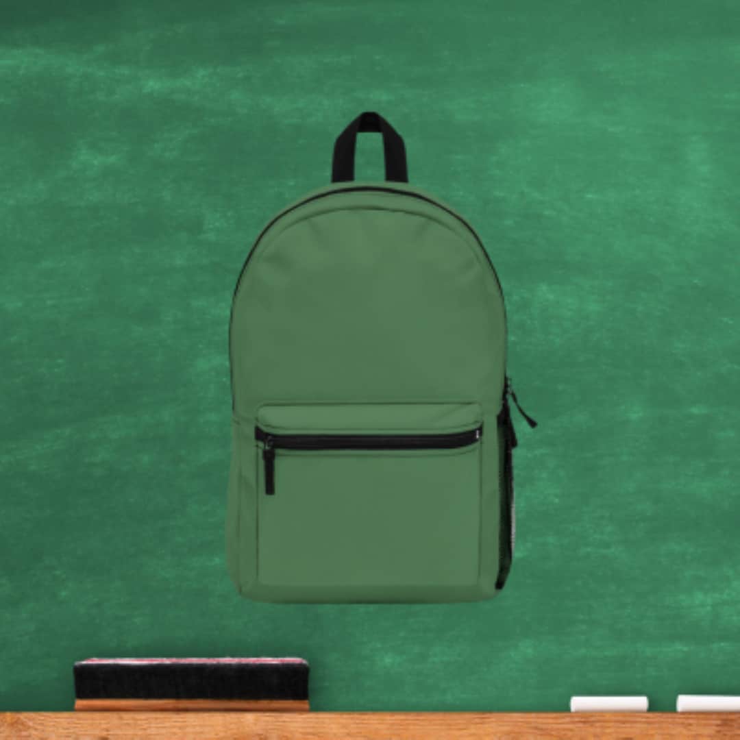 Solid Forest Green Backpack Back to School - Etsy
