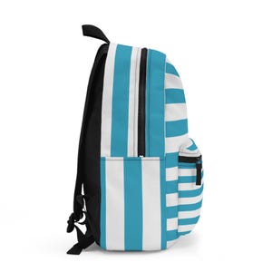 Blue and White Striped Backpack Back to School - Etsy