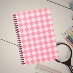 Pink Sneakers and Retro Flowers Spiral Notebook - Ruled Line - Etsy