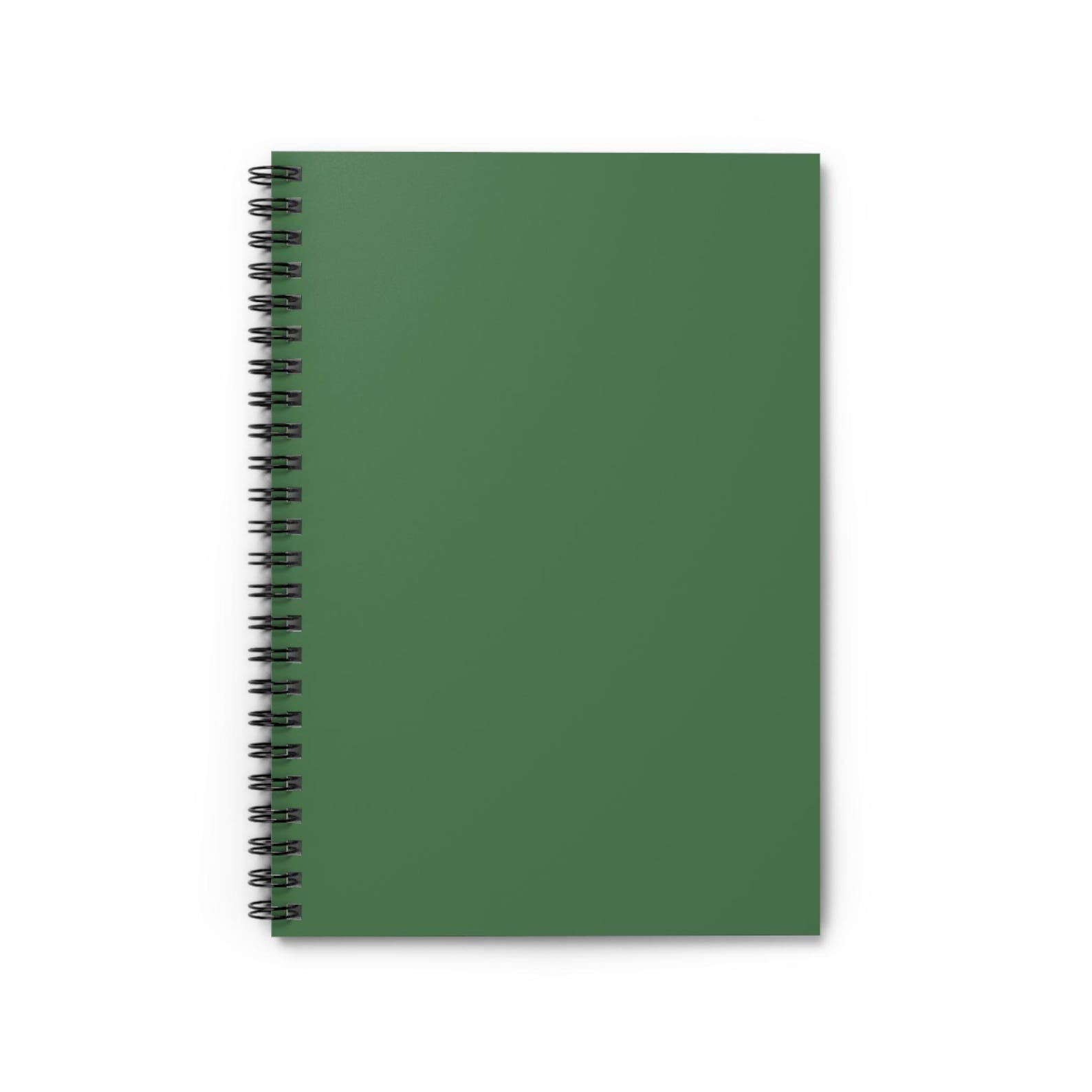 Solid Forest Green Spiral Notebook - Ruled Line - Etsy