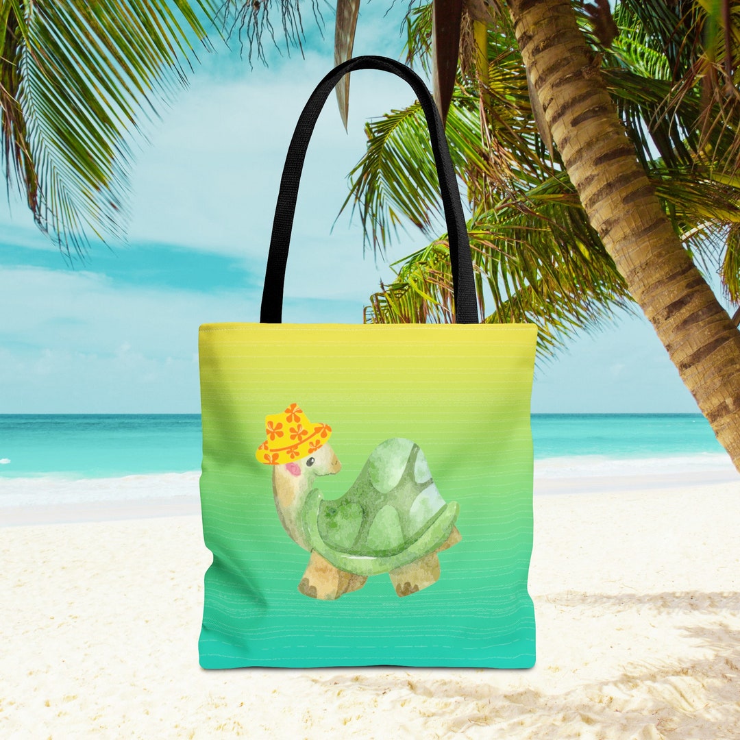 Tote Purse Beach Bag All-purpose Shopping Carryall Summer Vibes Yellow ...