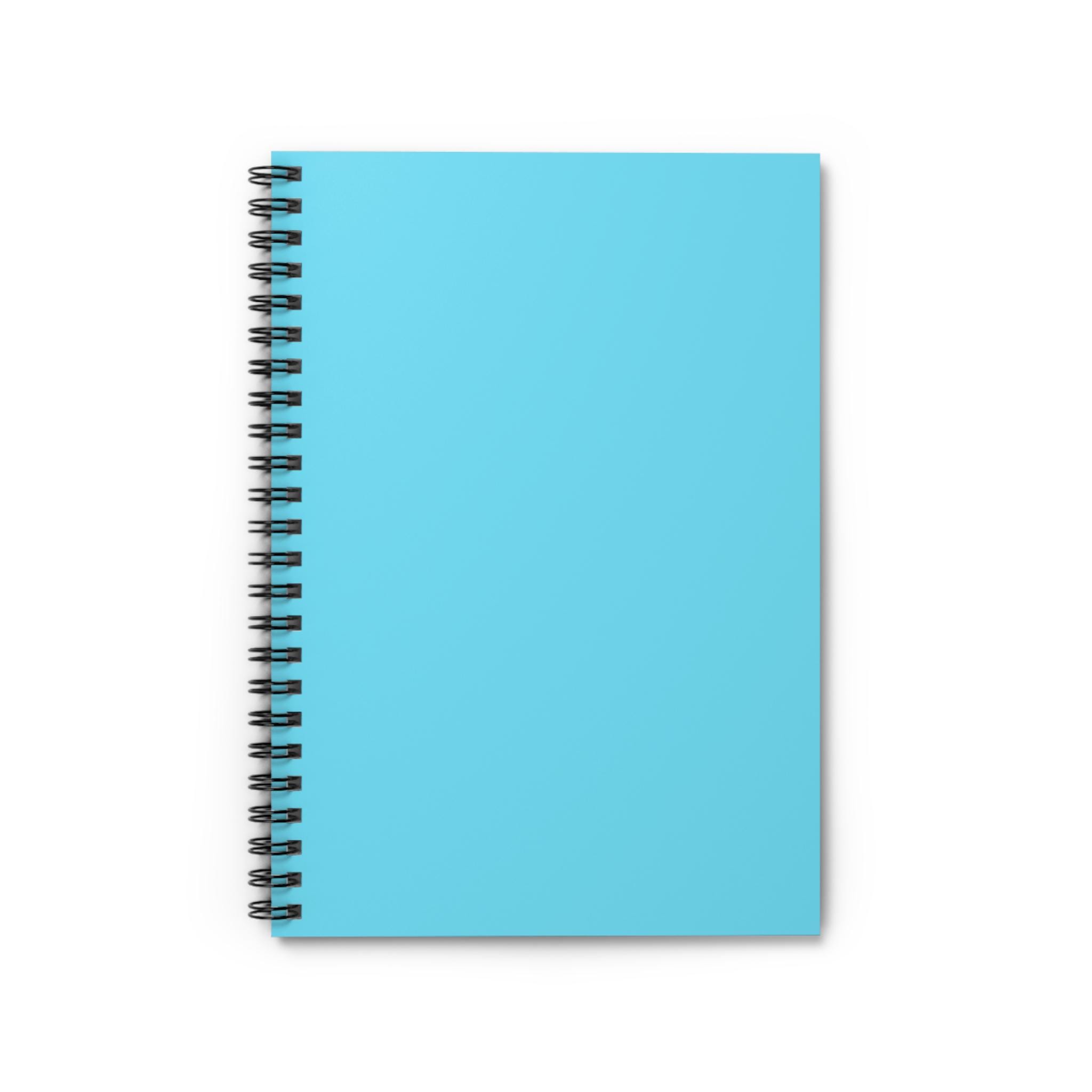 Solid Sky-blue Spiral Notebook - Ruled Line - Etsy