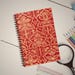 Solid Dark Red Spiral Notebook - Ruled Line - Etsy