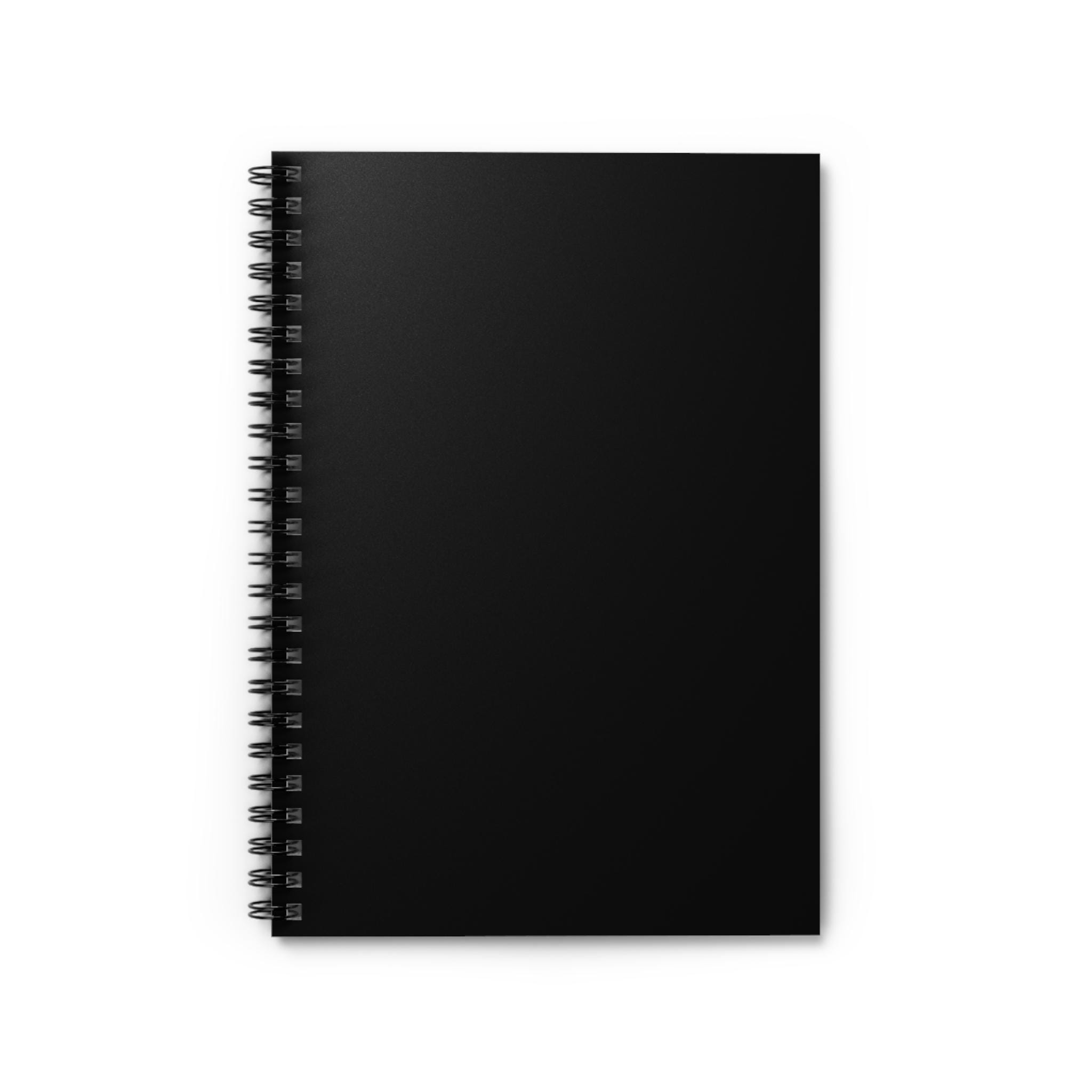 Solid Black Spiral Notebook - Ruled Line - Etsy