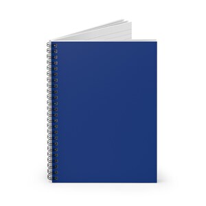 Solid Navy-blue Spiral Notebook - Ruled Line - Etsy