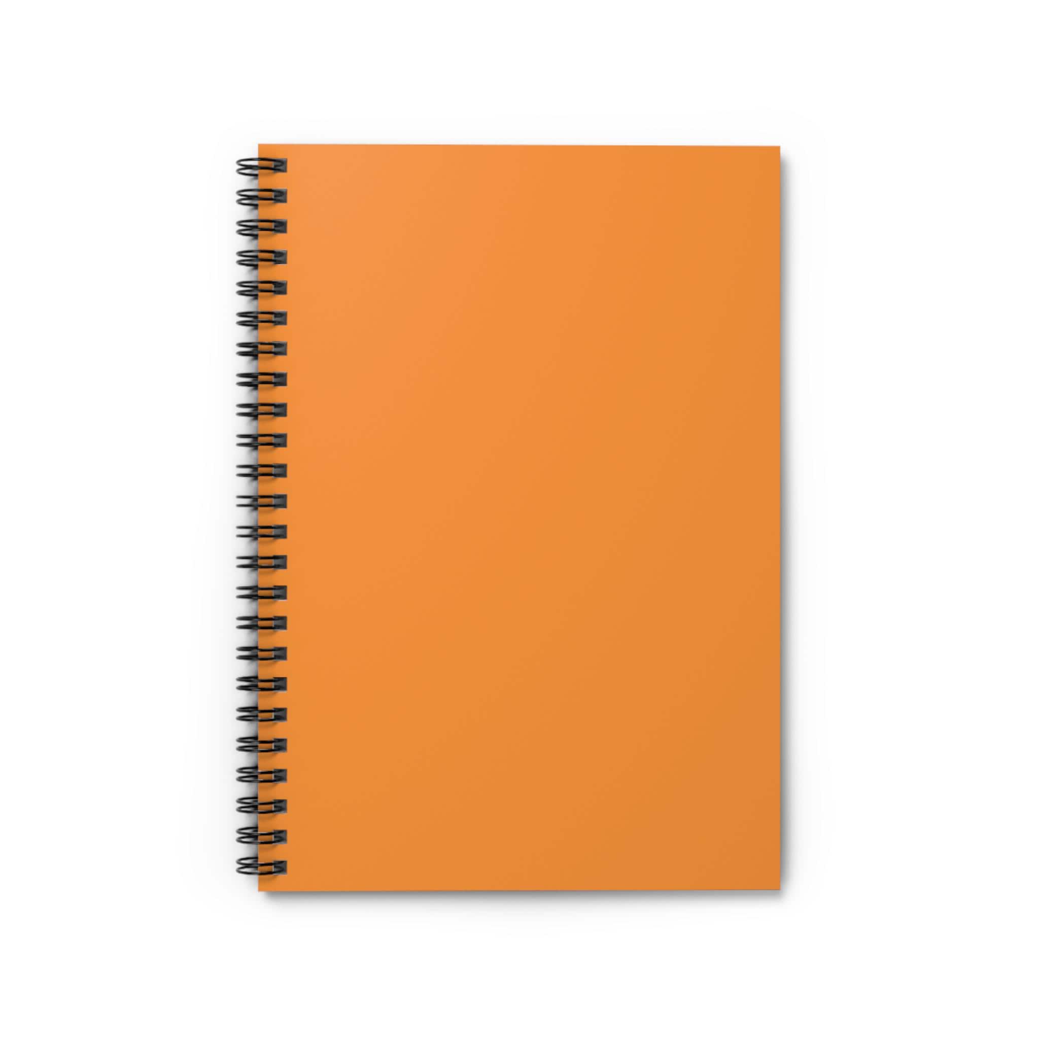 Solid Pumpkin Orange Spiral Notebook - Ruled Line - Etsy